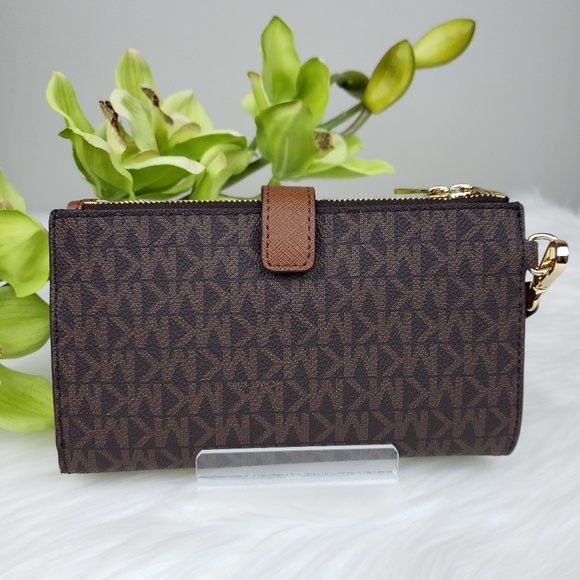 Michael Kors | Bags | Nwt Michael Kors Double Zip Wristlet Wallet Mk ...